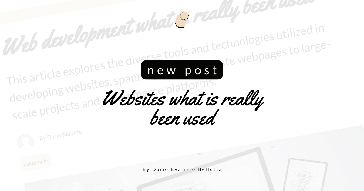 Websites what is really been used